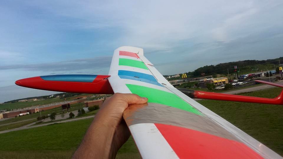 Scienceguyorg Ramblings: Slope Soaring Heavy 2 Meter Glider on Small Slope