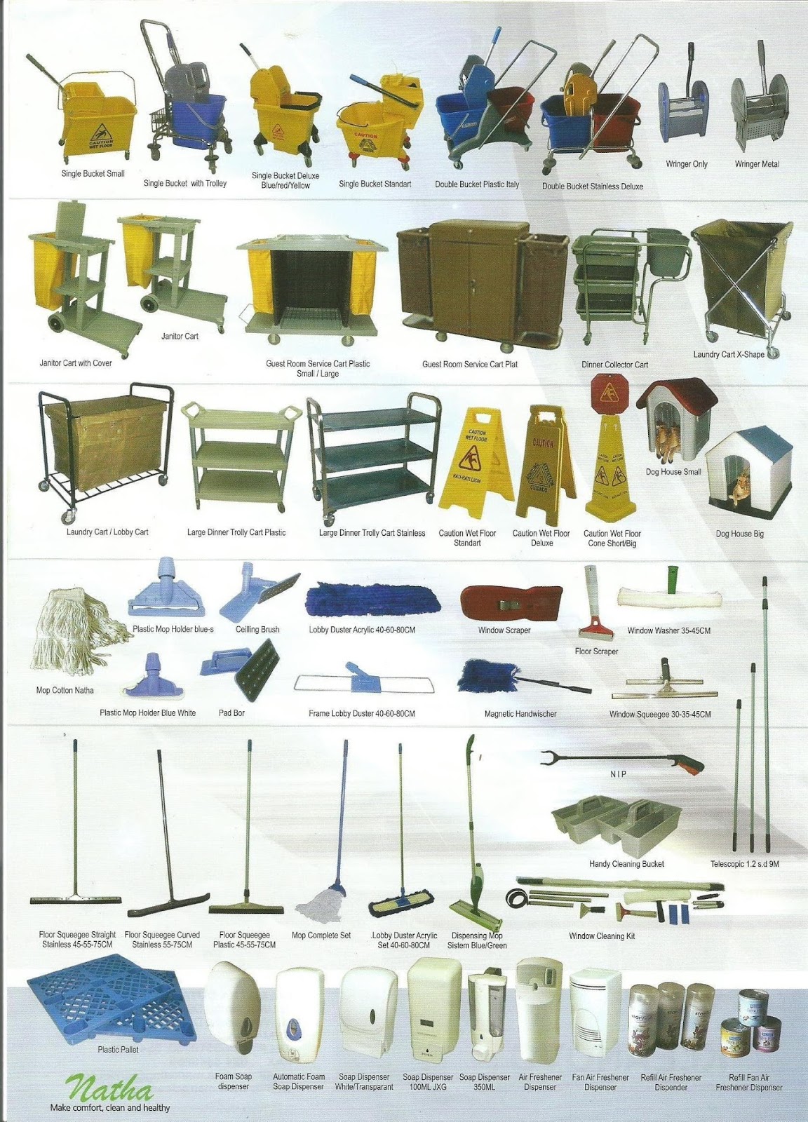 Alat-alat kebersihan & cairan pembersih : Alat-alat kebersihan