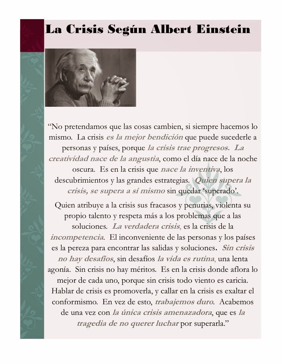 Técnico de Farmacia: La crisis segun Albert Einstein