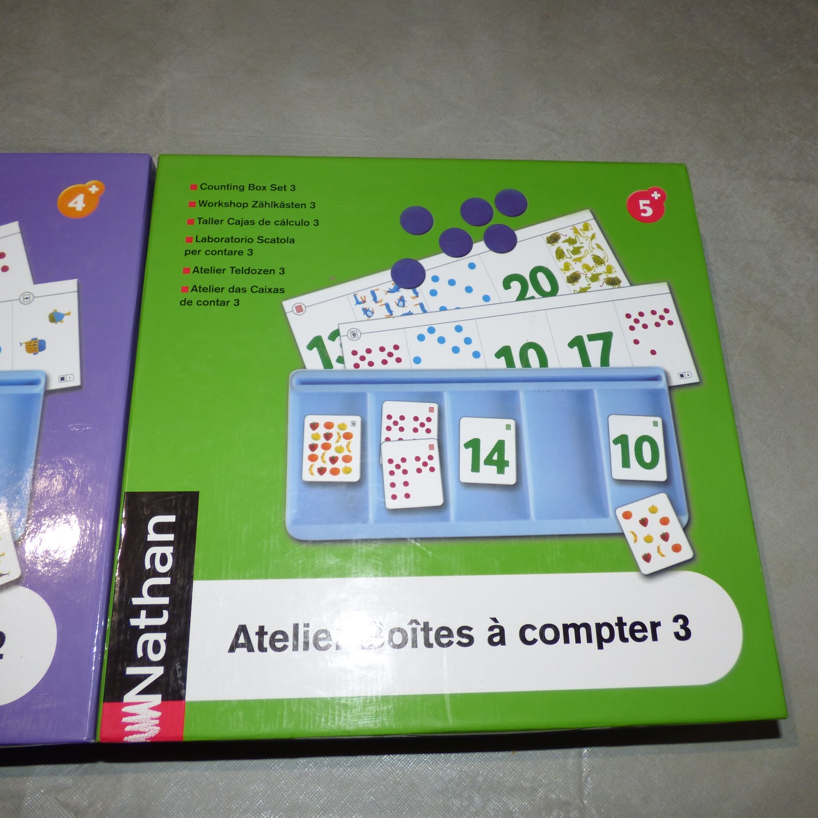 Les boîtes à compter de chez NATHAN - Petits génies en herbe