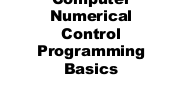 electronics blog: Computer Numerical Control Programming Basics Steve ...