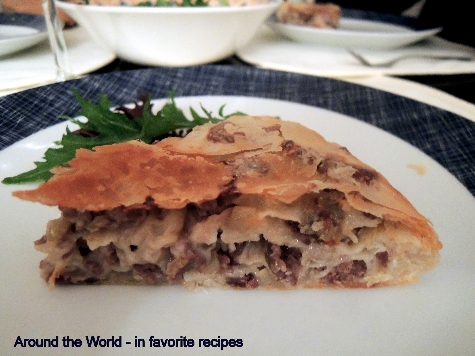 Around the World - in favorite recipes: Bosnian Layered 'Burek'