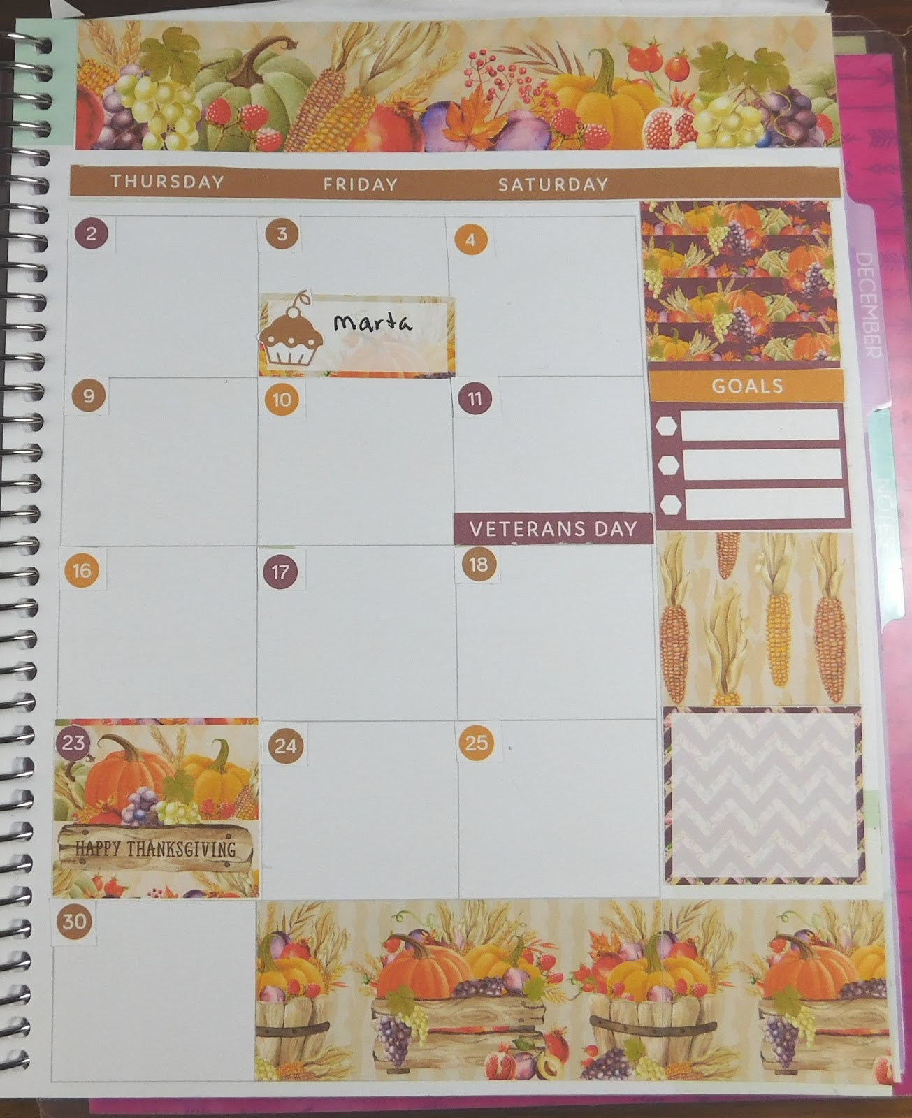 Joanne's Place: Plan with me in my Recollections Planner –November– (ft ...