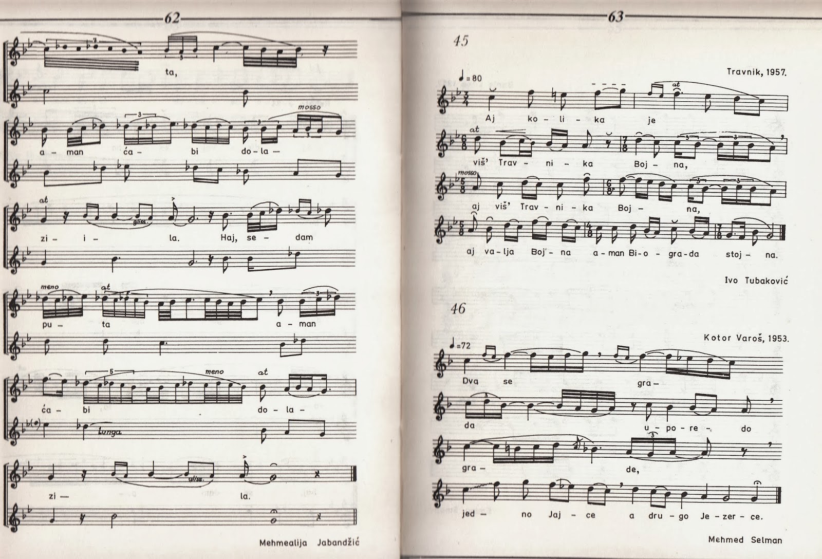 SEVDALINKE: Notni zapisi poravnih pjesama. U: Vlado Milošević: Ravna ...