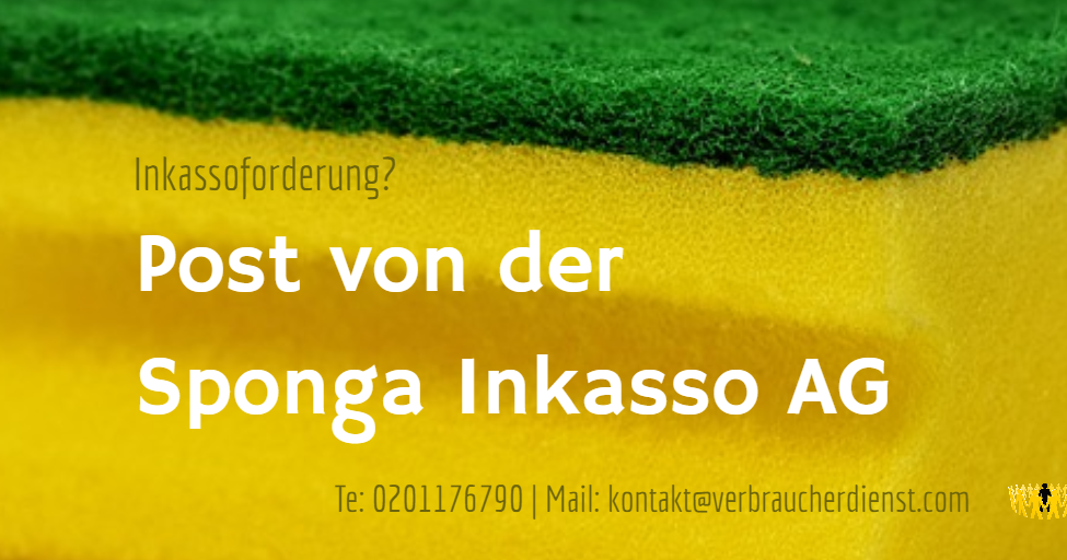 Post von der Sponga Inkasso AG - Verbraucherdienst e.V.