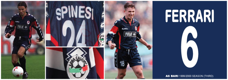 Football teams shirt and kits fan: Font AS Bari 1999-2000 Kits