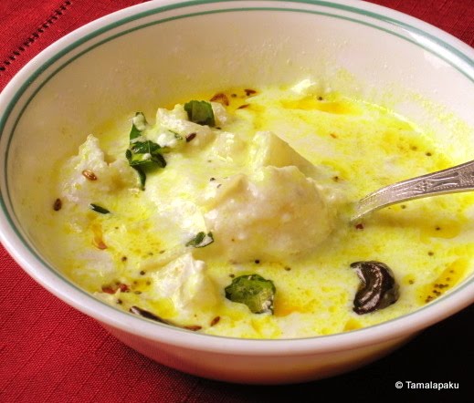 Alu Raita ~ Alu Perugu Pachadi ~ Tamalapaku