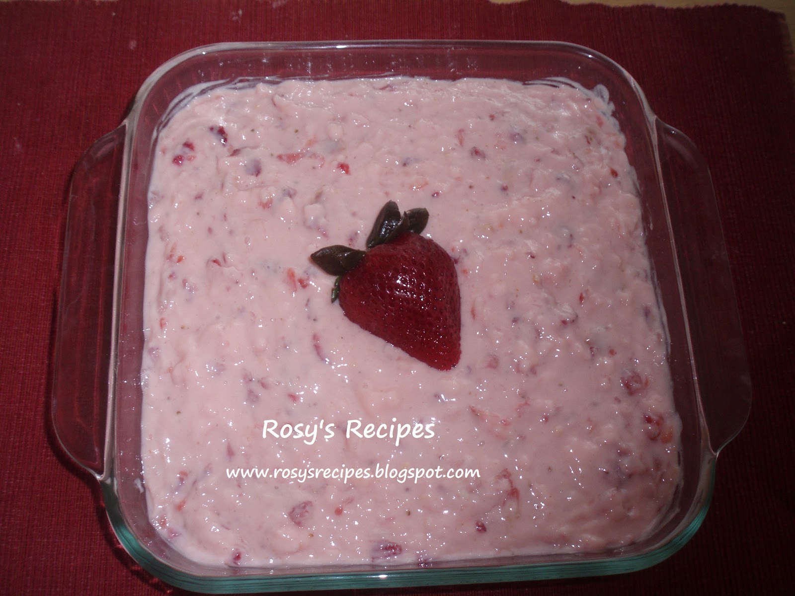 Rosy's Recipes: Strawberry Pudding