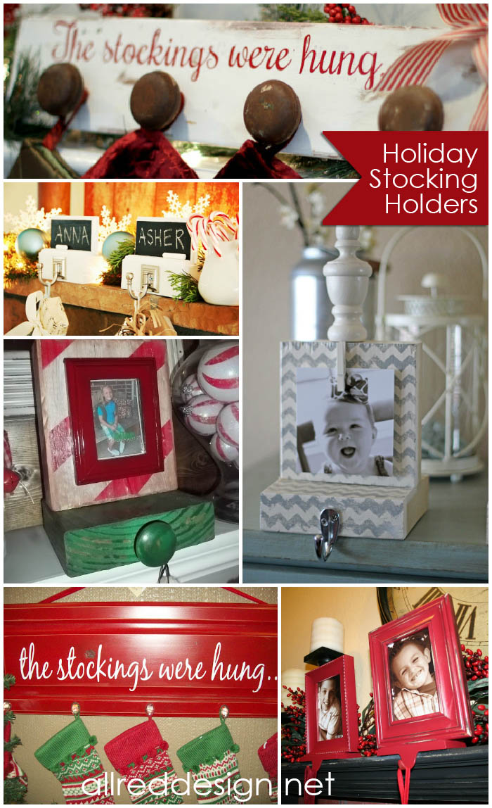 Allred Design Blog: DIY Stocking Hanger Ideas