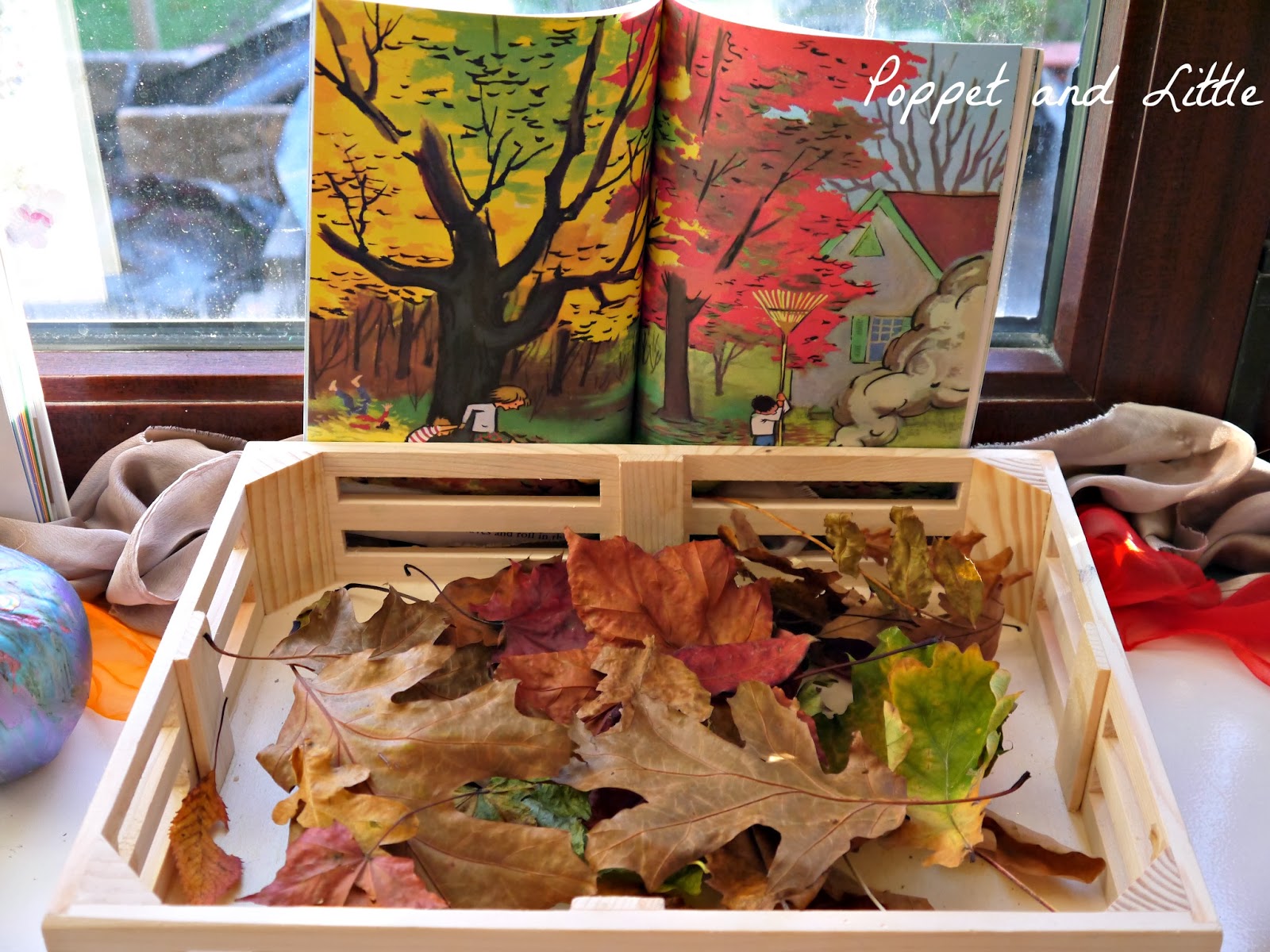 Poppet and Little: Collecting Autumn Treasures