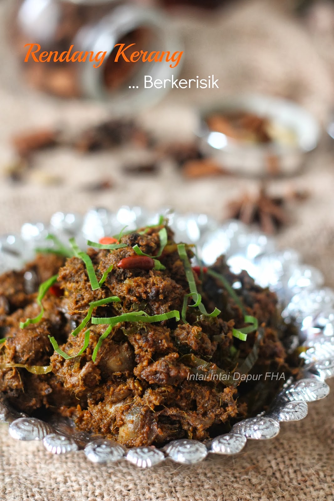 RENDANG KERANG ... Berkerisik - FHA Selemak Santan
