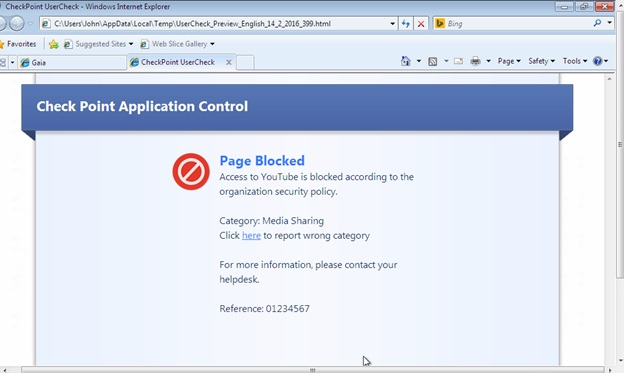 My Check Point CCSA Journal: Check Point Application Control & URL ...