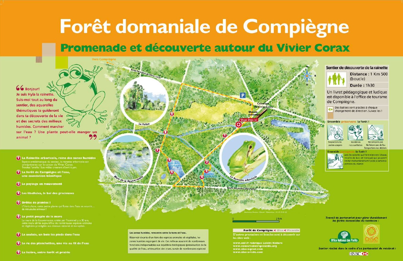 Breuillet Nature: Oise (60), Forêt domaniale de Compiègne, Le sentier ...