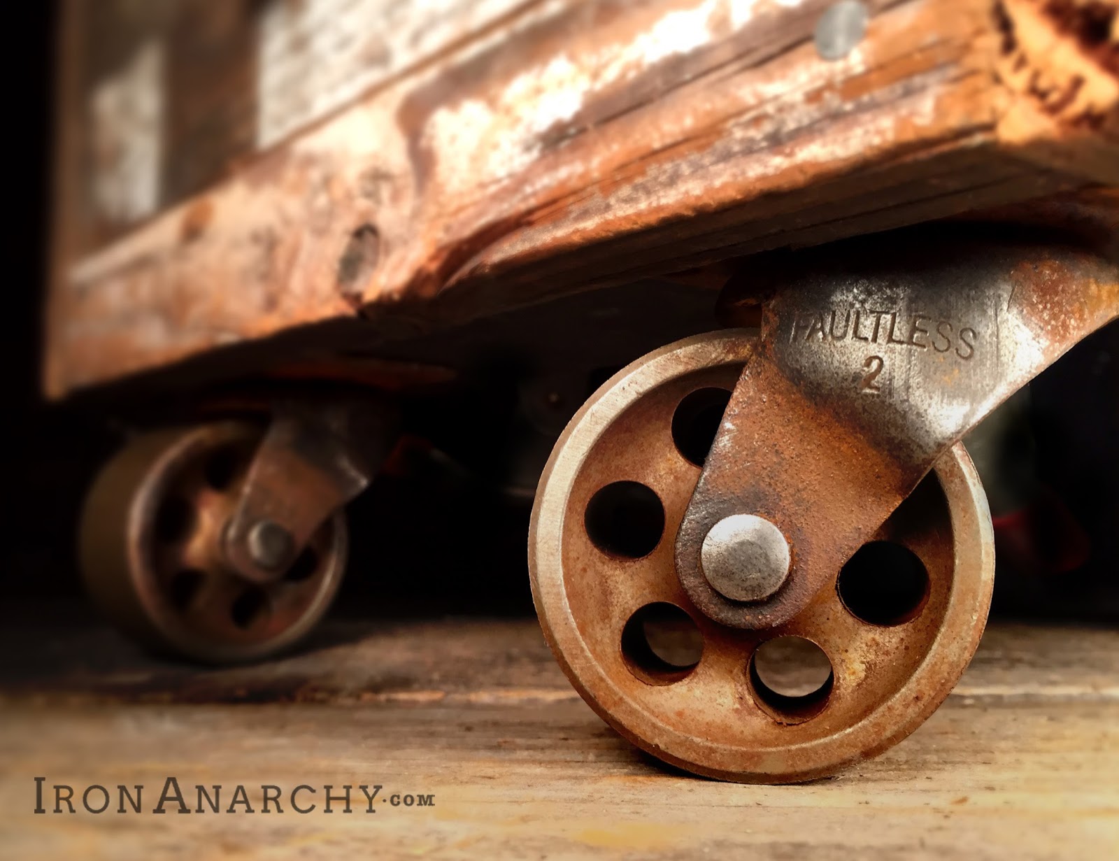 Casters for a DIY Industrial Pallet Coffee Table