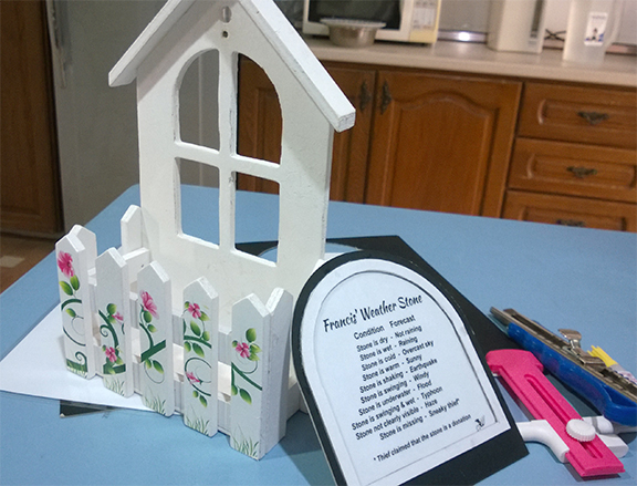 Francis' Junction: Francis' Weather Forecasting Stone