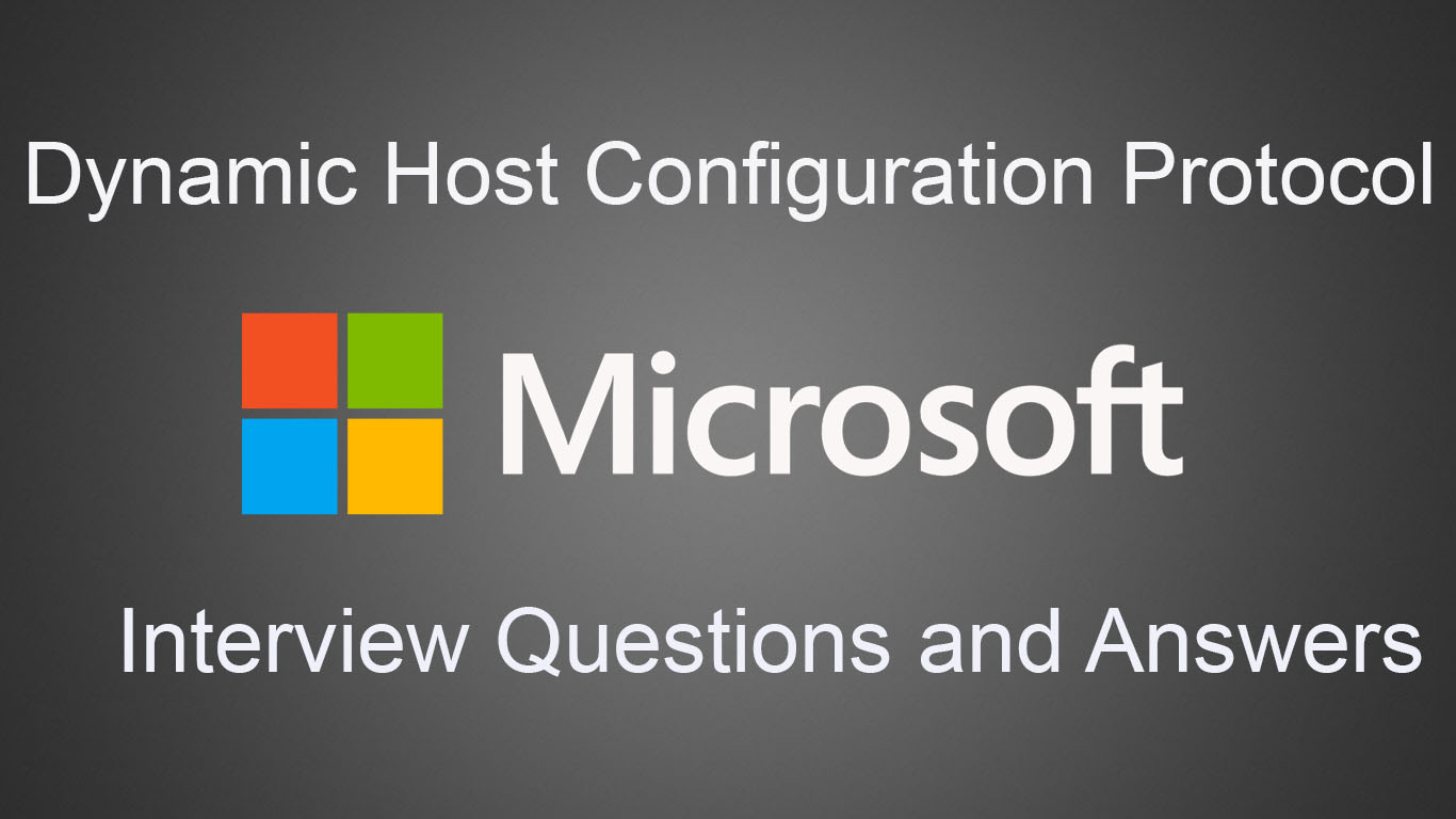 Dhcp Interview Question And Answer Online Networks Solution