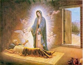 San Juan Diego y la Virgen de Guadalupe