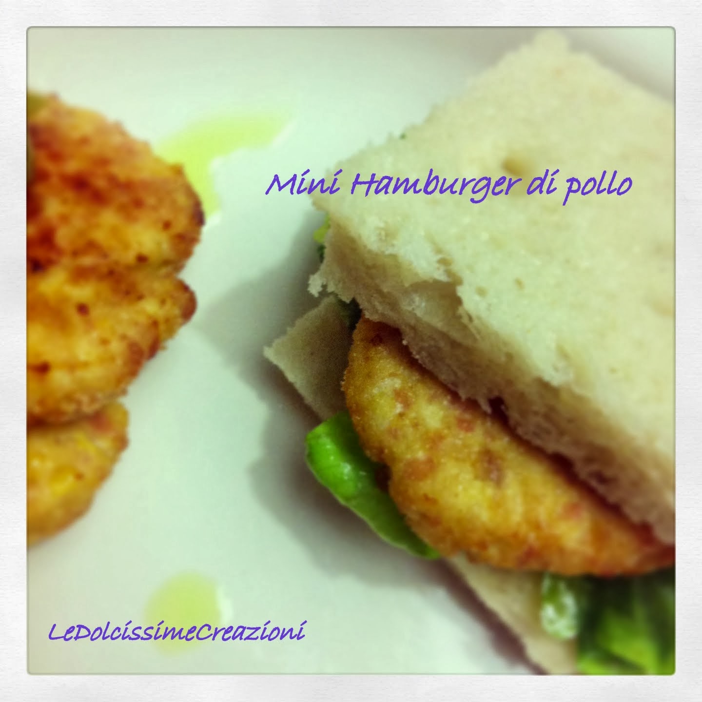 ledolcissimecreazioni: Mini hamburger di pollo....mini porzioni piene ...
