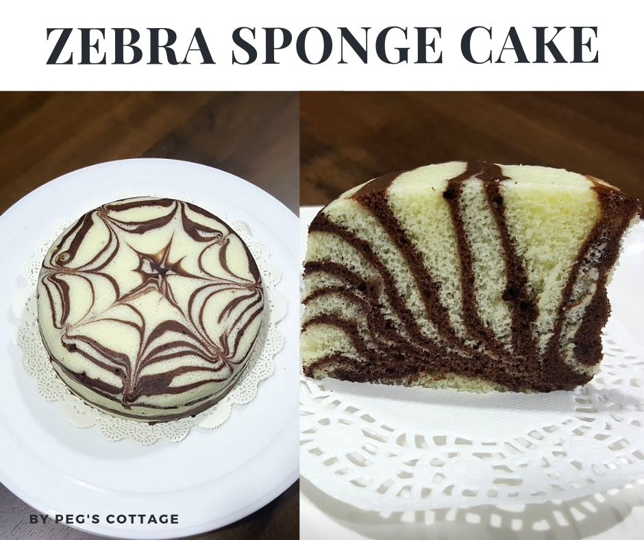 RECIPE OF ZEBRA SPONGE CAKE BY USING PPC 斑马海绵蛋糕食谱（气压锅）