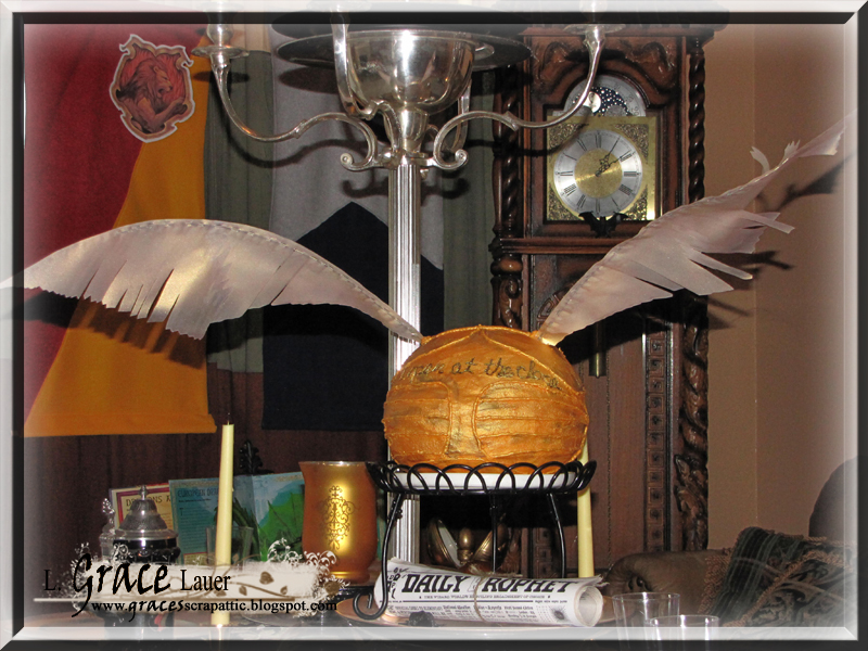 Uniquely Grace: The Golden Snitch Cake - Harry Potter Birthday Party ...