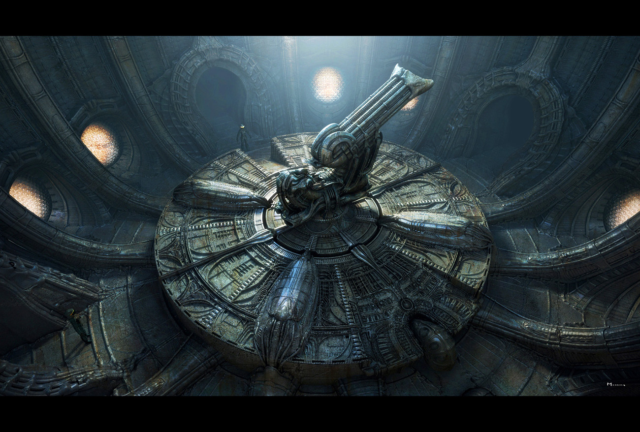 HORROR ILLUSTRATED: HR GIGER inspired designs for PROMETHEUS