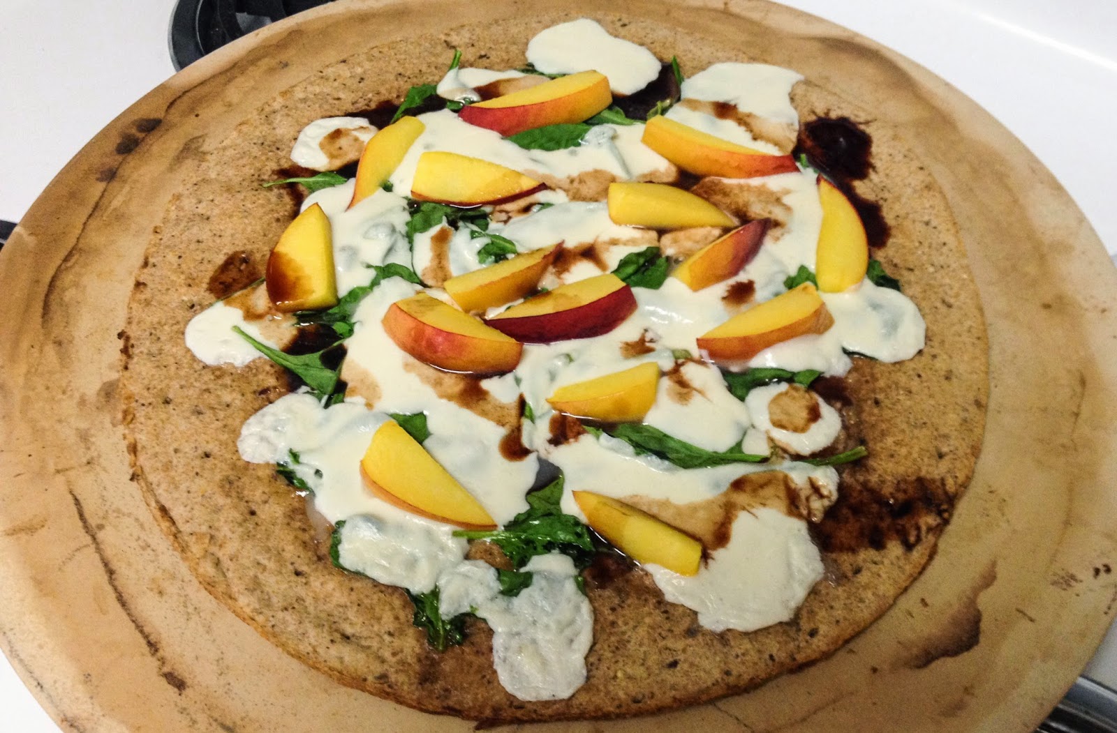Run Eat Rest Repeat: Balsamic Peach Pizza