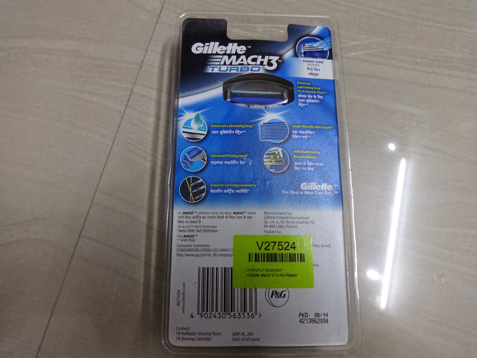 shaveology: Gillette Mach 3 Turbo Razor Review