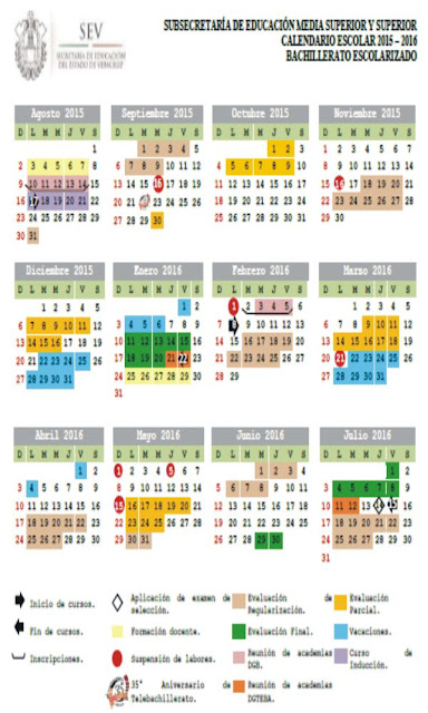 TelebachilleratoTlaltetela: Calendario escolar