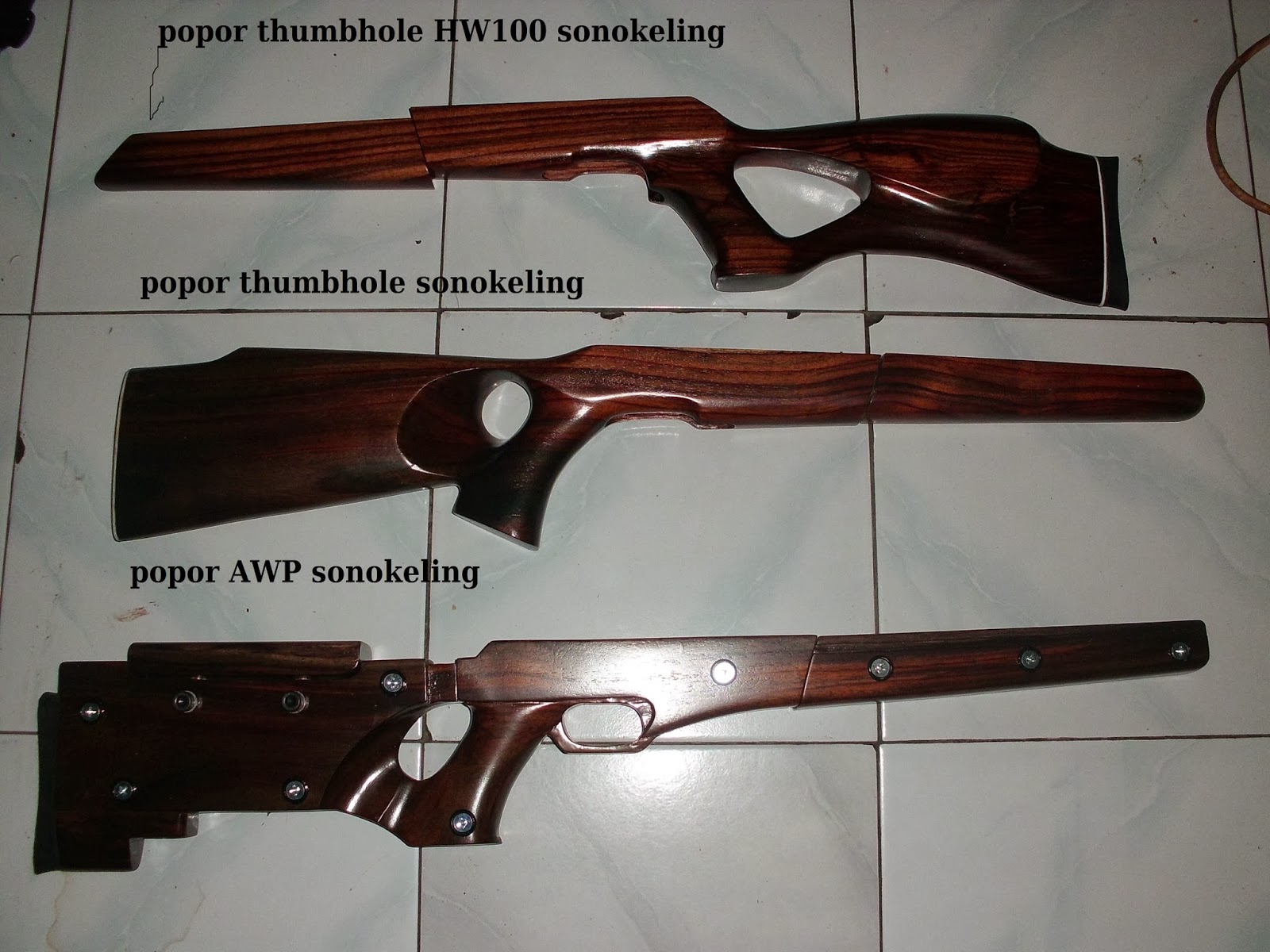 POPOR AB senapan angin: produk