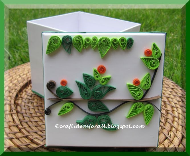 Craft Ideas for all: Green gift box- St. Patrick's Day craft