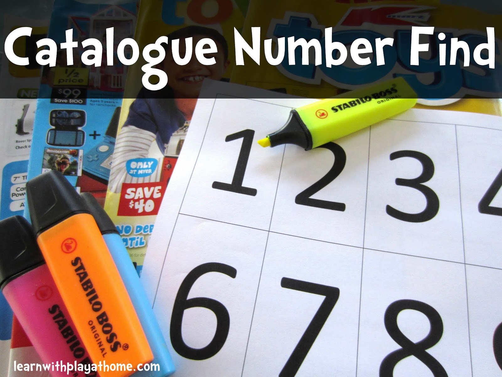 Learn with Play at Home: Catalogue Number Find