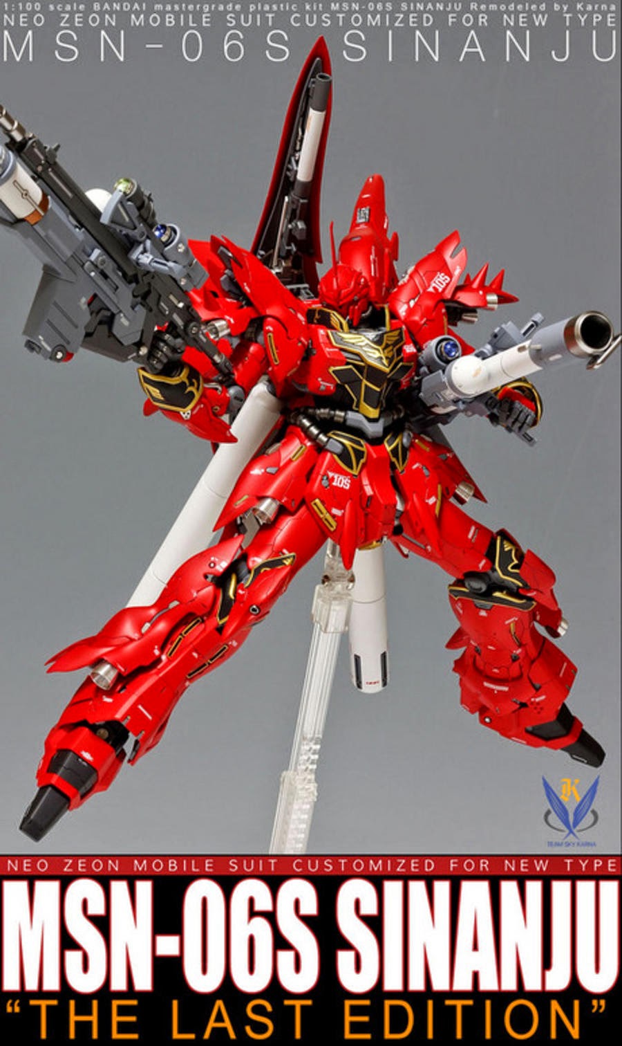 Custom Build: MG 1/100 MSN-06S Sinanju [OVA ver] "The Last Edition"