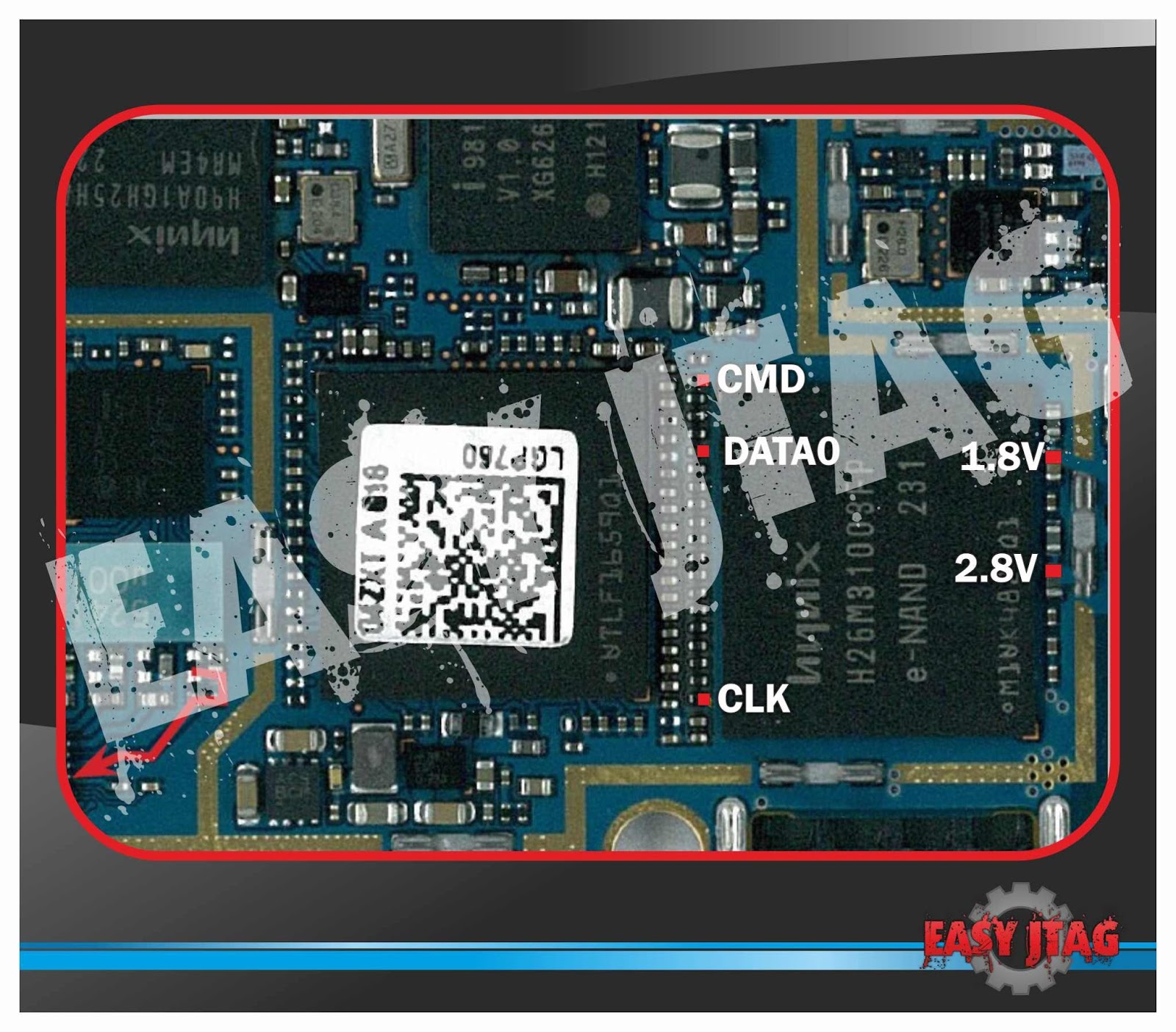 PINOUT DIRECT EMMC LG ( ISP ) | W i n k GSM