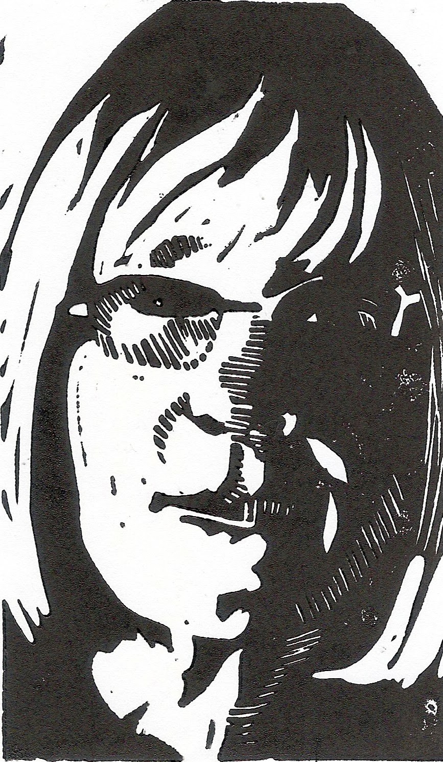 Occasional Musings and Scratchings: Lino Faces #53 - #55