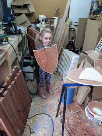 An English Homestead: Making Shields For Children