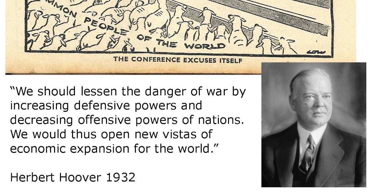 State of the Union History: 1932 Herbert Hoover - World Disarmament ...