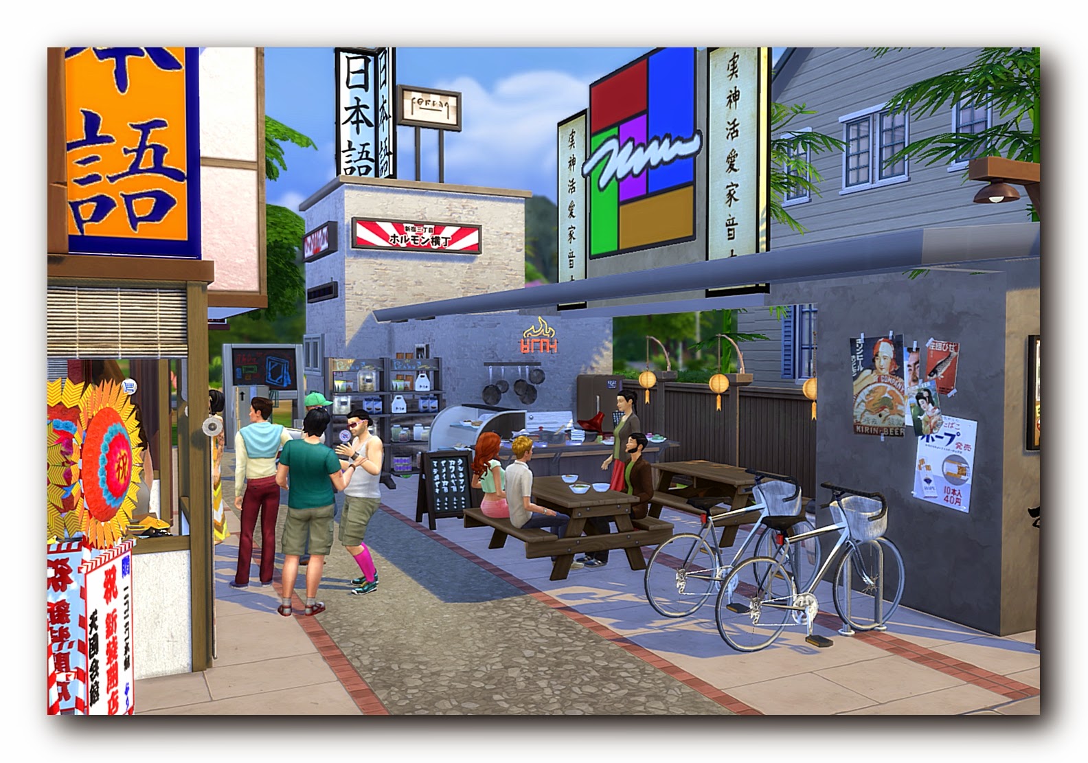 Architectural tricks from Dalila for SIMS 3-4: China Town retro