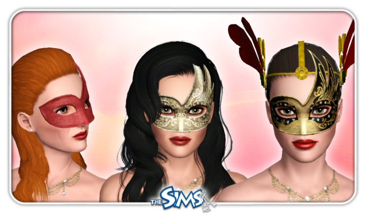 My Sims 3 Blog: Venetian Masks by Andrei