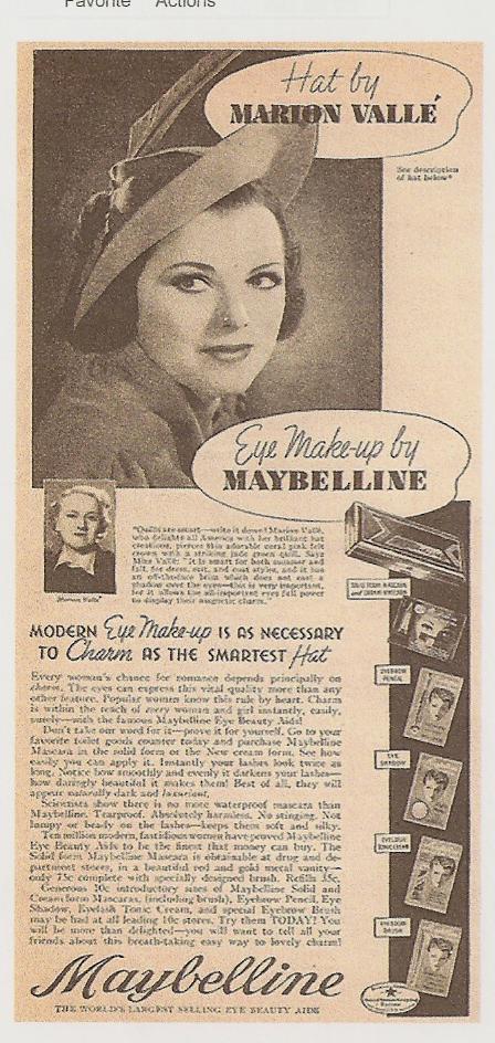 Maybelline's Super Star Models, During the Golden Age of Hollywood ...