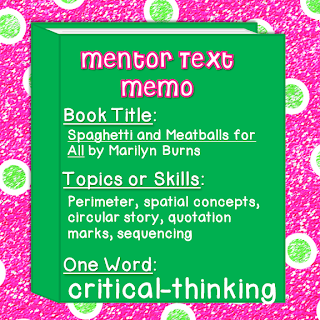 Collaboration Cuties: Math Mentor Text for Perimeter {Linky}