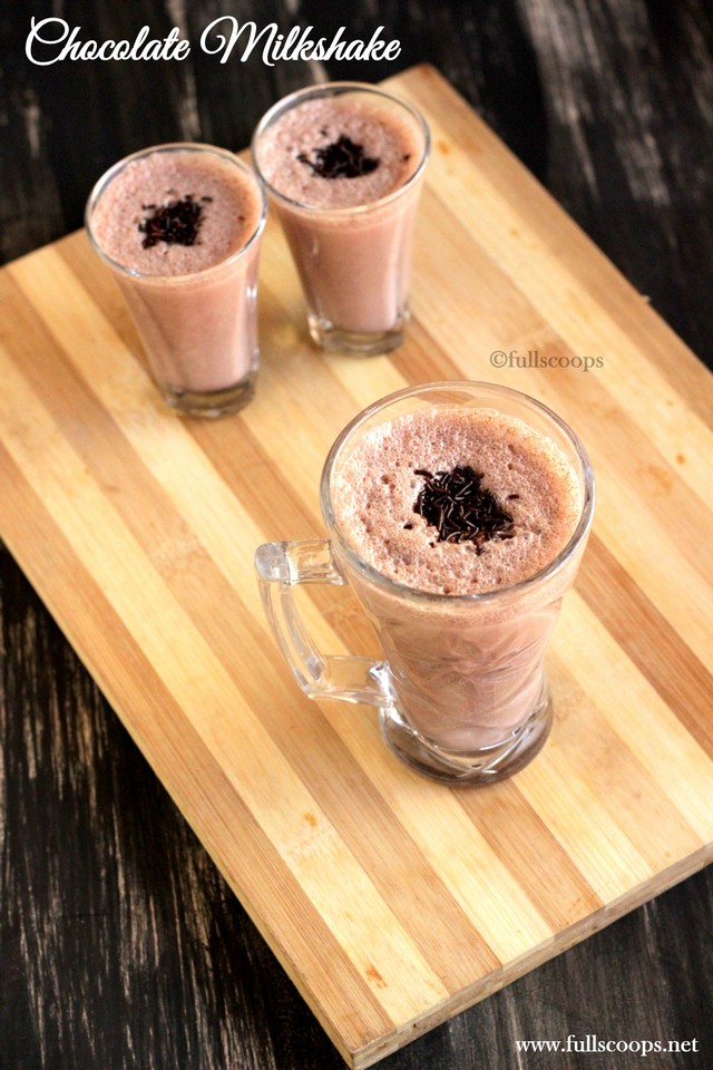 Chocolate Milkshake | Easy Milkshake Recipes ~ Full Scoops - A food ...