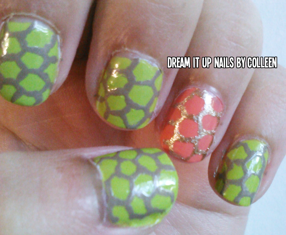 Dream It Up Nails: Turtle Shell Nails