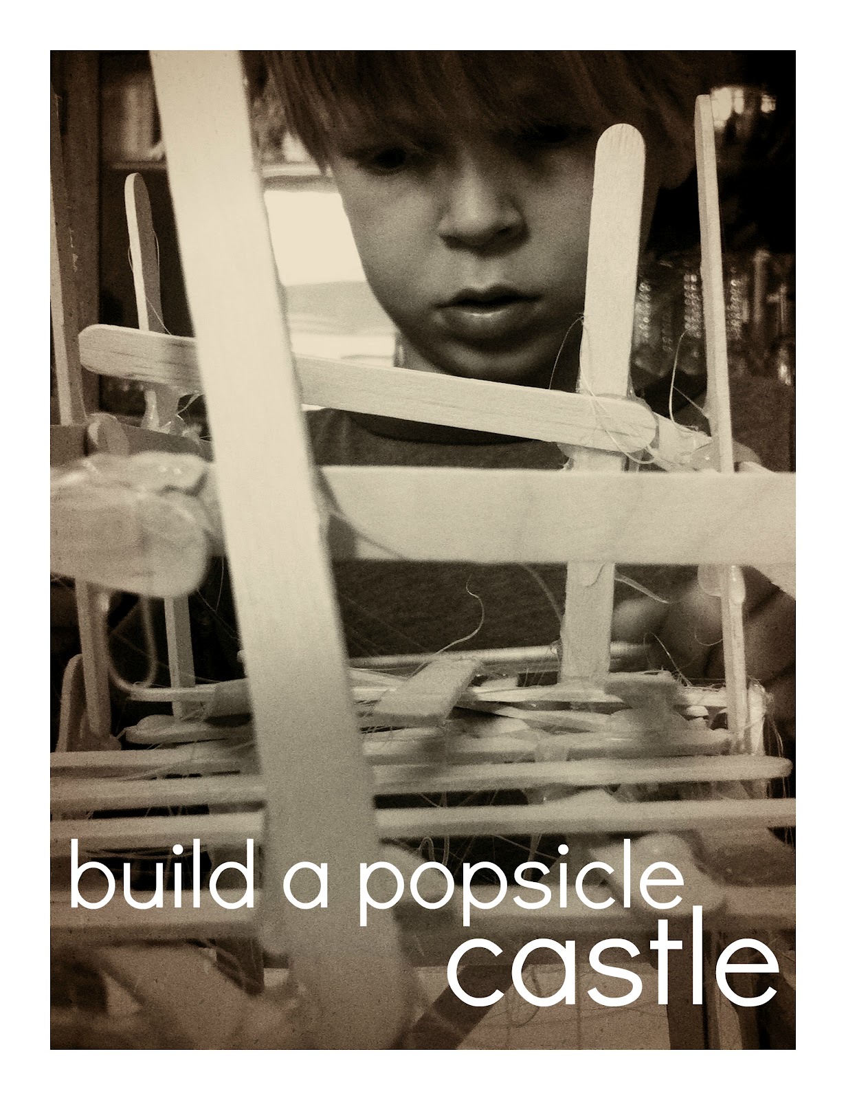 mamascout: make a popsicle stick castle