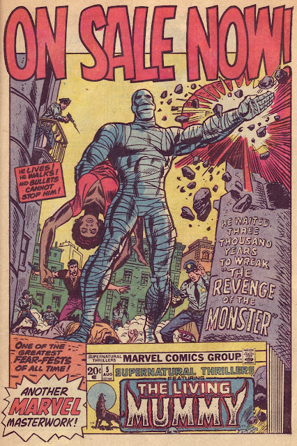 Rip Jagger's Dojo: Marvel Horror - The Living Mummy!