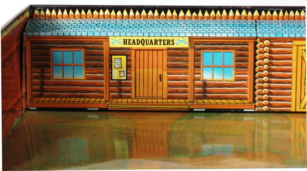 Toys and Stuff: Marx Fort Apache Carry-all w-Tin HQ & Stable