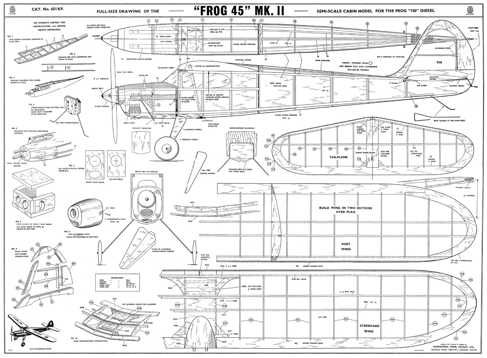 Volar Libremente - Free Flight Models Airplanes: FROG 45 Mk. 2 de FROG ...