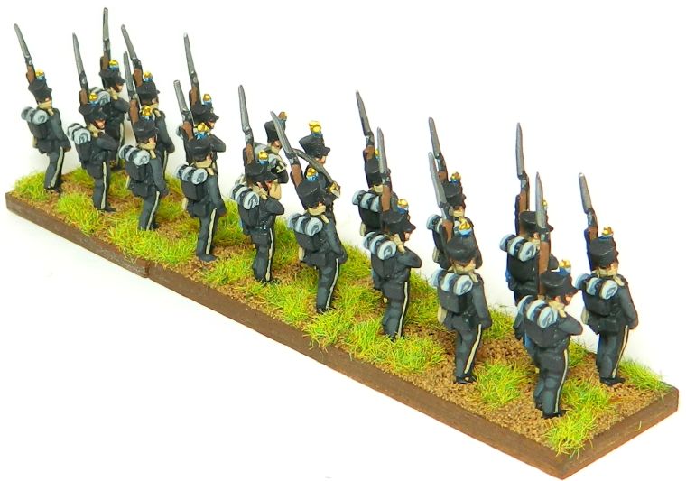 MacPhee's Miniature Men: Giant Commission -- Black Brunswickers