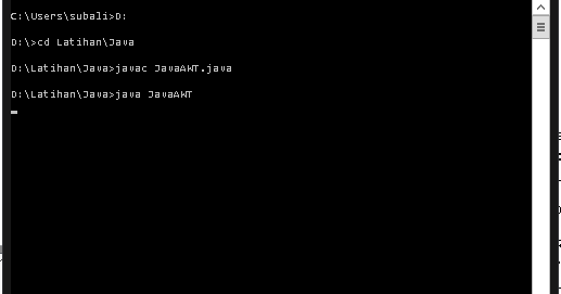 Pengenalan Komponen GUI Pada Java AWT - Study On Sunday