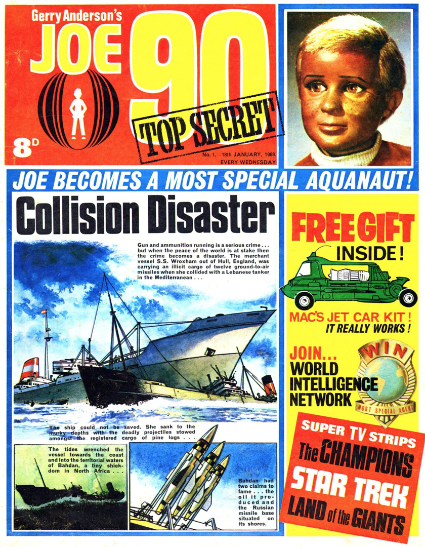 Wacky Comics!: 44 Years Ago: Joe 90 Comic Is Launched!