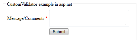 How to use CustomValidator validation control with example in asp.net ~ Asp.Net,C#.Net,VB.Net ...